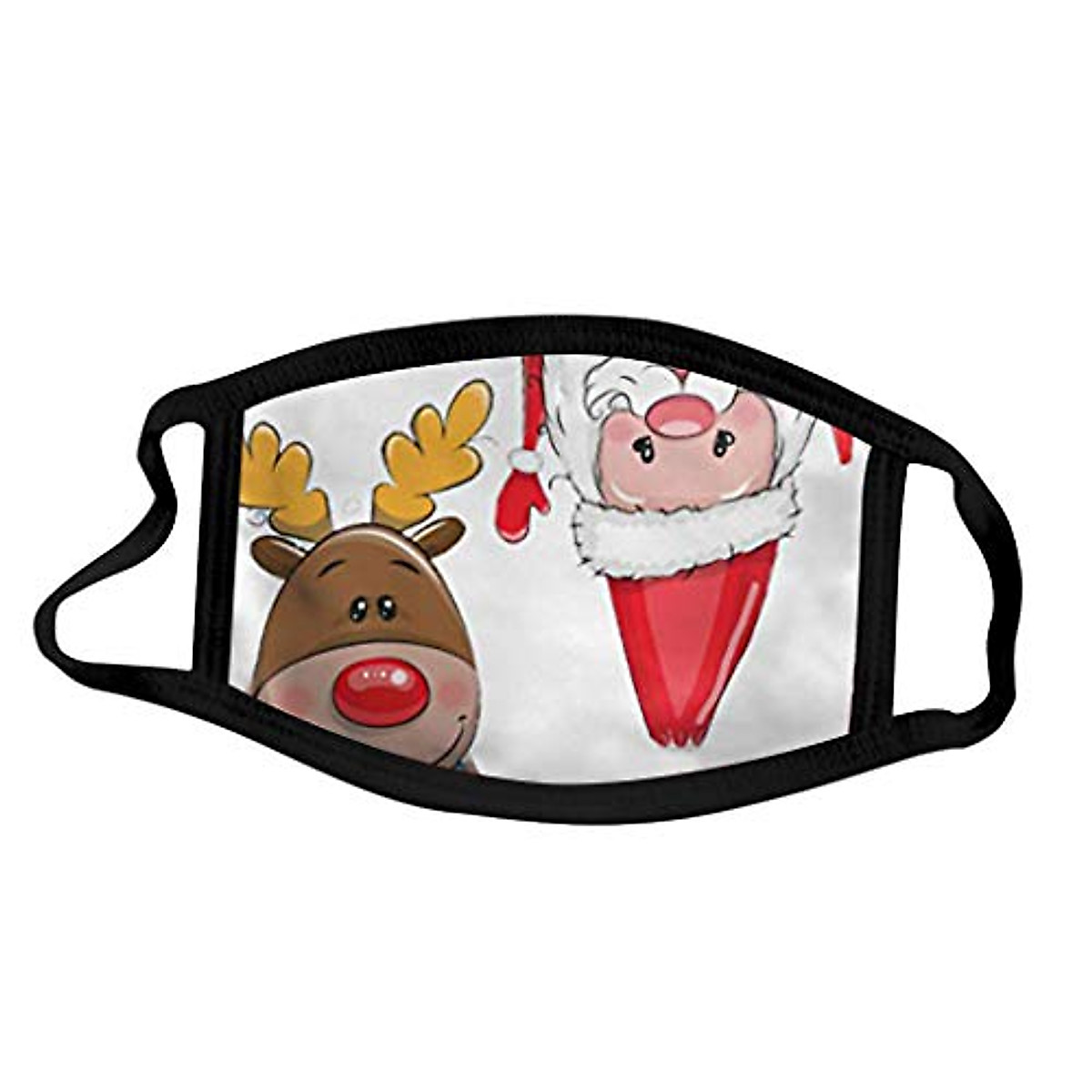PENATE Cute Christmas Print Resue Washable Breathable Multi-Purpose Face C-Over Reuse Facemasks -Ship from U.S.