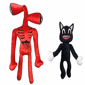 POPRORE Siren Head Plush Toys Cartoon Dog Cartoon Cat Plush Toys for Boys and Girls Home Party Gift Birthday Gift (Red)