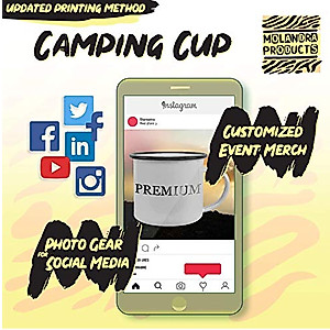 Molandra Products #appallment - 12oz Hashtag Camping Mug Stainless Steel, Black