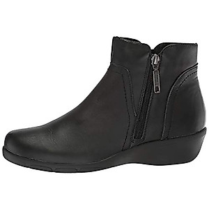Propét Womens Waverly Zippered Casual Boots Ankle Low Heel 1-2" - Black - Size 8 2E