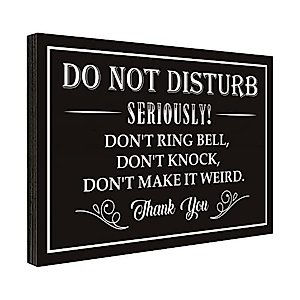 No Soliciting Sign for House, Do Not Disturb Signs for Home, Use for Office or Business Front Door Warning Reminder Signs, Apartment Porch Entrances Wall Decor Use 3.55" x 5.15" - PMA026