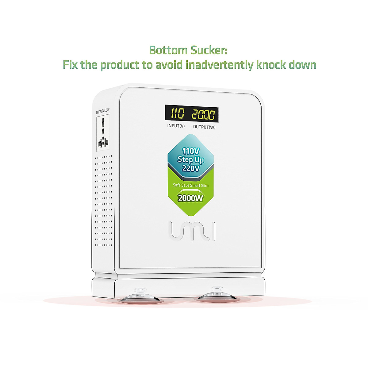 UMI 2000 Watt Step Up Voltage Converter 110V to 220V Transformers, Used in 110V/120V Countries, Convert from 110-120 Volt to 220-240 Volt - CE & CQC Certified