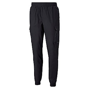 PUMA Mens Pd Cargo Pants Casual Drawstring - Black - Size M