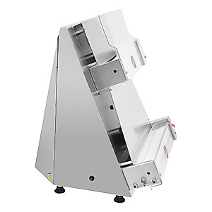 Commercial Pizza Dough Roller Sheeter, 3-15 Inch Electric Automatic Pizza Press, Stainless Steel Adjustable Thickness Dough Machine for Bakeries, Pizzerias, Restaurants, Kitchens