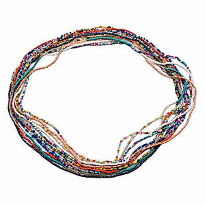 RICHRAIN Bulk Wholesale Waist Beads Body Chain African Belly Jewelry for Women (100PCS Mixed)