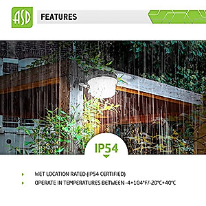 ASD LED Barn Light 70W, Dimmable, Dusk to Dawn Outdoor Lighting, Commercial Grade, 120-277V, Ultra Bright Waterproof Area Light, 110W MH Replacement, 8680 Lm, 4000K, ETL & DLC Premium