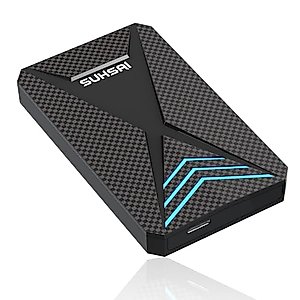 SUHSAI 320GB Portable External Hard Drive, USB 3.0, Compatible with Windows, Mac, Xbox Series X, PS4, PS5