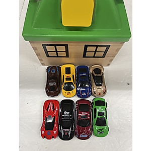 Die-cast Alloy Vehicle Cars, Set of 8 Diecast Toy Vehicles, Great Collectable for All Ages, Alloy Toy Cars