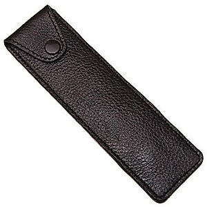 Parker Genuine Leather Protective/Travel Case for Straight, Shavette and Barber Razors - Felt Lined