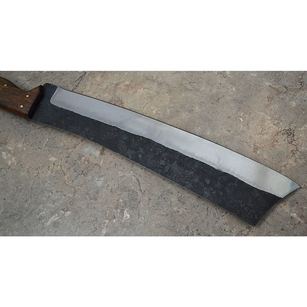 Gneric Ocean Axis Supplies Serbian Meat Cleaver Hand Forged Heavy Duty Bone Chopper Full Tang Butcher Knife High Carbon Steel Chef's Custom Made Rail Track Viking Machete