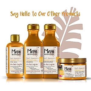 Maui Moisture Curl Quench + Coconut Oil Curl-Defining Anti-Frizz Conditioner to Hydrate and Detangle Tight Curly Hair, Softening Conditioner, Vegan, Silicone & Paraben-Free, 13 fl oz