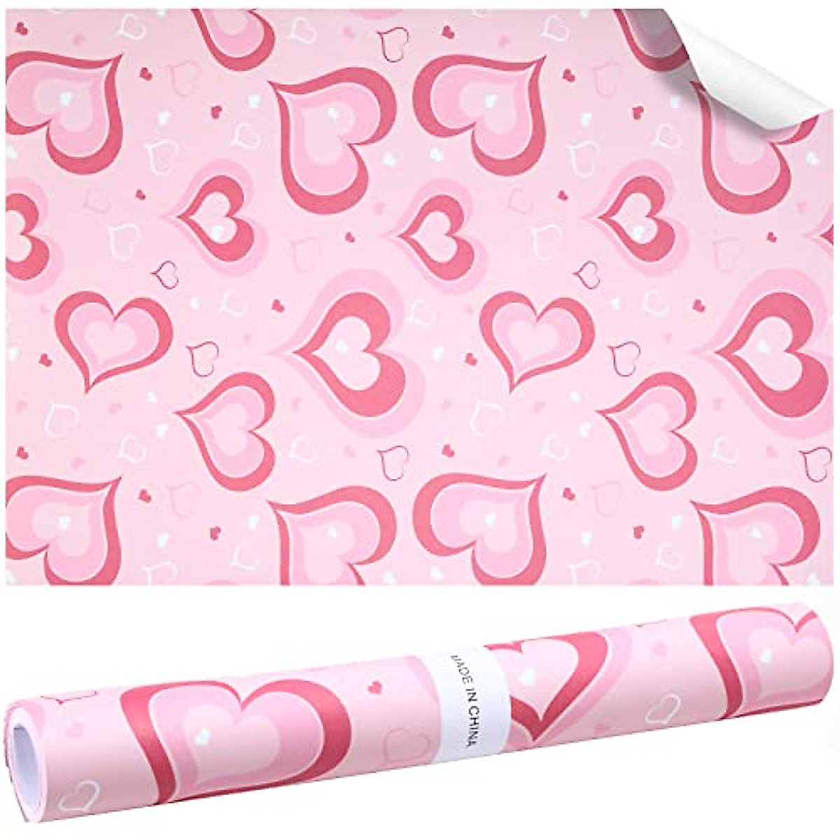 12 Sheets Valentine's Day Heart Drawer Liners for Dresser Scented Drawer Liners Drawer Paper Liner Non-Adhesive Scented Liners for Drawers Fragrant 15.7 x 22.8 in for Shelf Closet Bedroom