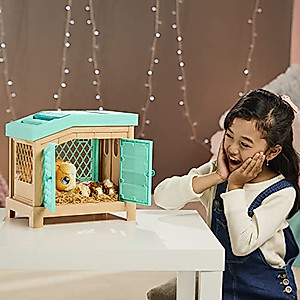 Little Live Pets - Mama Surprise | Soft, Interactive Guinea Pig and her Hutch, and her 3 Babies. 20+ Sounds & Reactions. for Kids Ages 4+, Multicolor, 7.8 x 11.93 x 11.38 inches