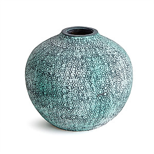 Napa Home & Garden Napa Decorative Ceramics Collection-Nevaeh Round Vase (Small) Multicolor 8.5*7.5 inch
