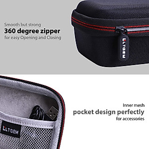 LTGEM EVA Hard Storage Case for Getaria 2.4GHZ & Upgrade 2.4GHZ Wireless Guitar System Built-in Rechargeable Lithium Battery Wireless Guitar Transmitter Receiver