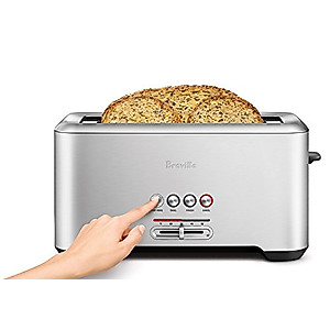 Breville Bit More 4-Slice Toaster, Brushed Stainless Steel, BTA730XL
