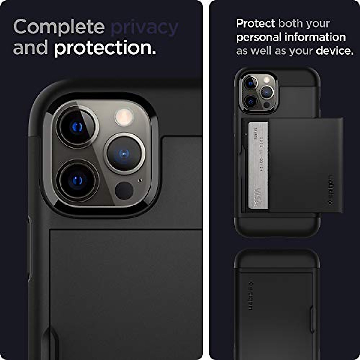 Spigen Slim Armor CS Designed for iPhone 12 Pro Max Case (2020). - Black