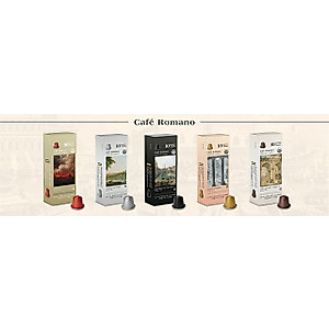 Organic USDA Café Romano Coffee Aluminum Espresso Pods For Nespresso Original Machine 100 Pack Italian Espresso Coffee 100% Arabica (Variety pack)