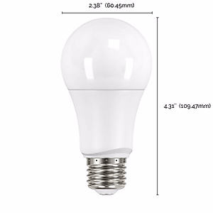 Satco S29589 Medium Light Bulb in White Finish, 4.38 inches, 3000k; Medium Base; 220 deg. Beam Angle