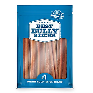 Best Bully Sticks Odorless 4-8 Inch Odor-Free Bully Sticks for Dogs - 100% Natural Grass-Fed Beef for Small, Medium, Large Dogs and Puppies - Grain and Rawhide Free Bully Stick Dog Chews | 8 oz