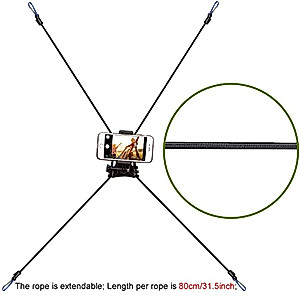 MEKNIC Net Chain Link Action Camera Fence Mount Compatible with GoPro Hero Cameras and Insta360 One X2,Smart Phones and Other Action Cameras for Softball Baseball Tennis Football Games Recording