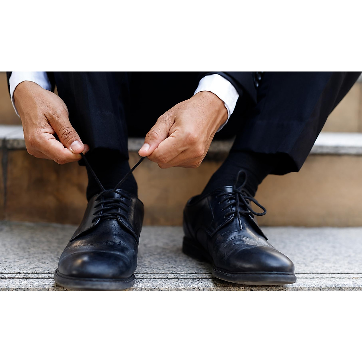 Bamboo Dress Socks Crew Socks Mens Womens Black Color Soft Durable Moisture Wicking Seamless Toe 3 Pairs