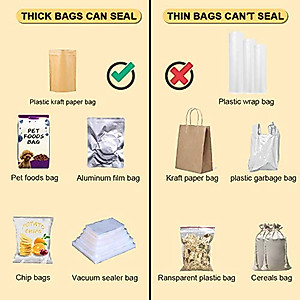 Bag Sealer,Chip Bag Sealer,Heat Sealer,Bag Sealer Heat Seal,TCDO Handheld Bag Sealer for food Storage,Portable Sealer Machine for Plastic Bags,Snack Bags,Vacuum Food Bag (Dark Black)