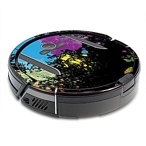 MightySkins Skin Compatible with Shark Ion Robot R85 Vacuum Minimum Coverage - Splatter | Protective, Durable, and Unique Vinyl wrap Cover | Easy to Apply, Remove, and Change Styles | Made in The USA