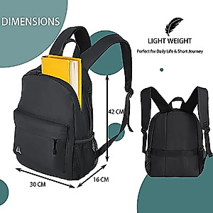 Cango Casual Lightweight Large Capacity School Daypack and Work Backpack, fits multiple school accessories, Water resistant bookbag for Teens, Men, and Women.
