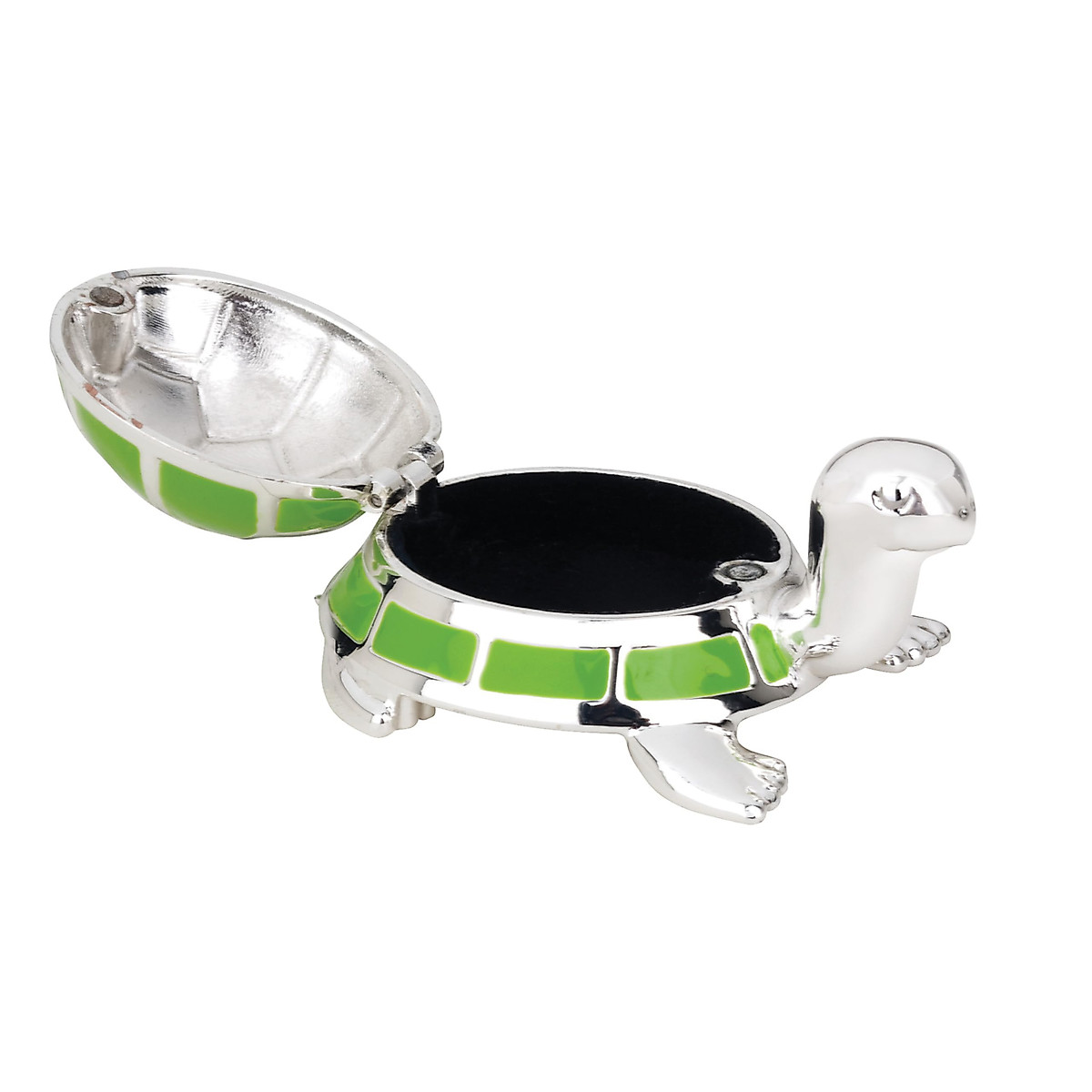 Reed & Barton 9136 Jungle Parade Silverplate Turtle Tooth Fairy Box