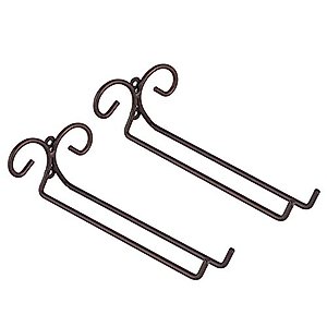Wine Glass Racks, 2Pcs Single Row Stainless Steel Wall-Mounted Wine Glass Rack Hanger Bar Home Cup Glass Holder By Hmane (Steel)