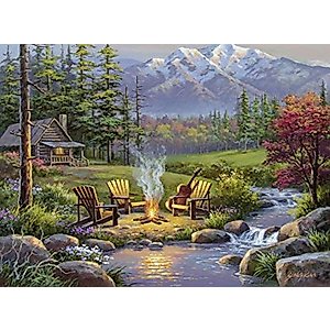 Ravensburger Riverside Livingroom Puzzle - Part of Great Outdoors Series | Unique 300 Piece Challenge for Adults | Softclick Technology Eco-Friendly Materials