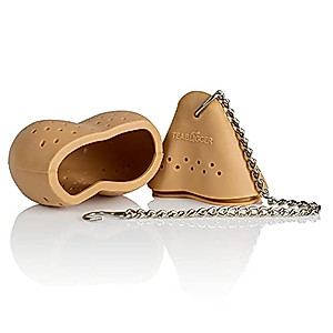 The Original Teabagger Tea Infuser - Fun Gag Gift for Men and Women for Gifts, Party Favors - Real Tea Ball Made of Food Grade Silicon - Use w/ Loose Leaf or Tea Bag - Beige