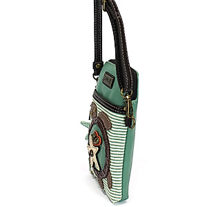 Chala Convertible Cross-body adjustable Straps and Star Zipper Turtle Stripe