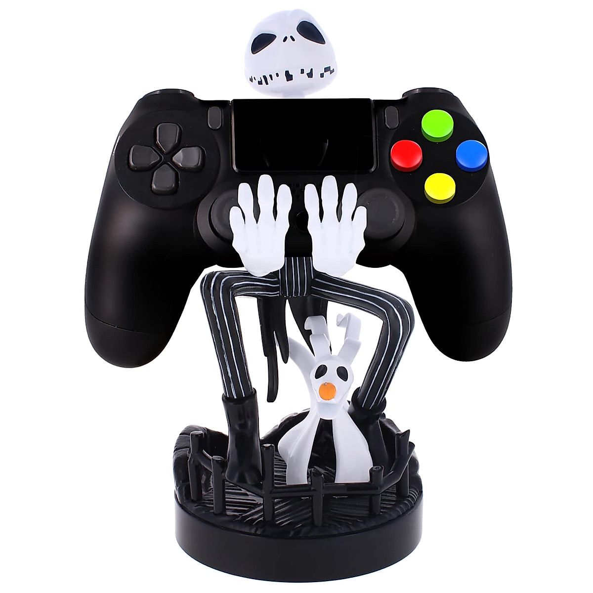 Exquisite Gaming Cable Guys: Disney/NBX Jack Skellington Phone Stand & Controller Holder - Officially Licenced Figure Medium