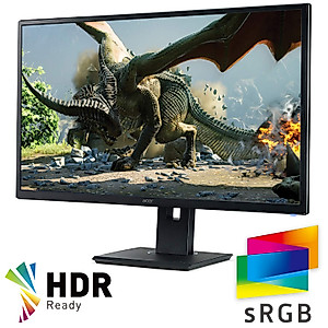 Acer ET322QK wmiipx 31.5" Ultra HD 4K2K (3840 x 2160) VA Monitor with AMD FREESYNC Technology (Display Port 1.2 & 2 - HDMI 2.0 Ports),Black