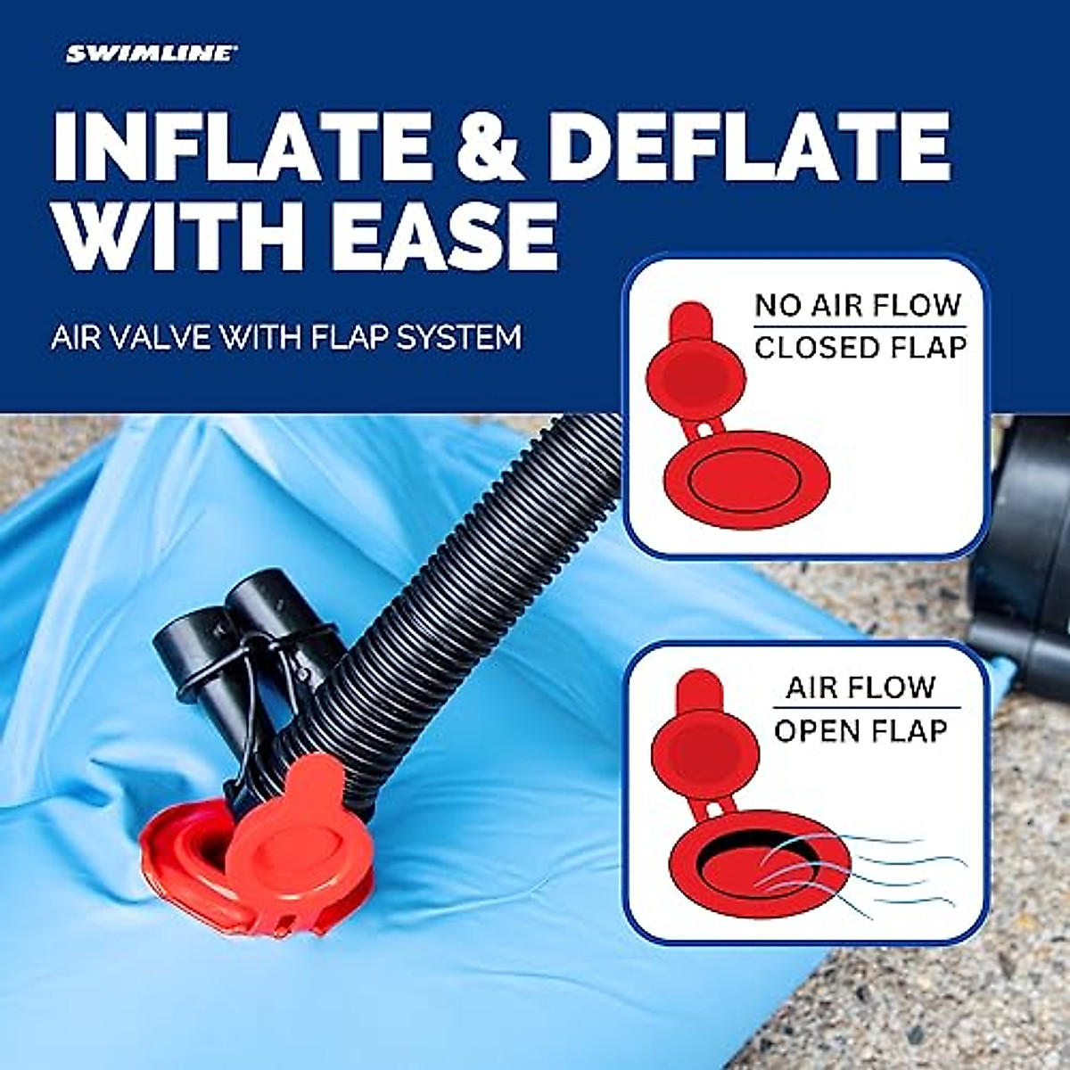 SWIMLINE HYDROTOOLS 1148 (ACC48) Original Air Pillow For Above Ground Pool Winterization | For Pool Cover Protection | Heavy Duty Materials For Cold Winter Temperatures,Blue