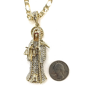 Santa Muerte Pendant/Chain Set