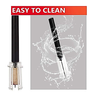 Tyzine Wine Air Pressure Pump Bottle Opener Set With Foil Cutter,Simple Wine Pump Cork Remover Corkscrew,Efficient Corkscrew Bottle Opener,Easy Screw Out Tool,Great For Wine Lovers,Perfect Wine Gift.