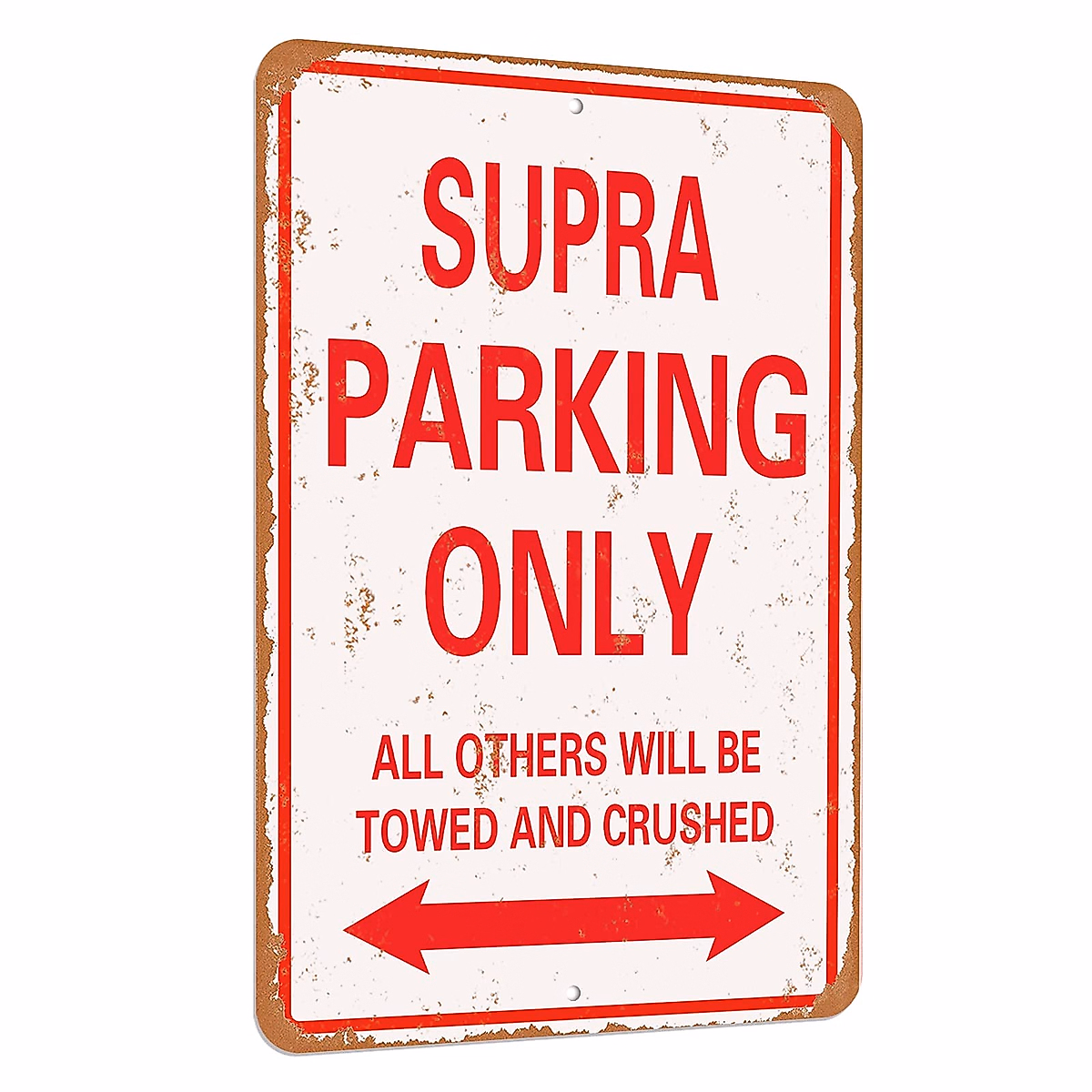 TCHPAX 12X8 - SUA Parking only vintage look funny mental tin sign-inches-Aluminum…