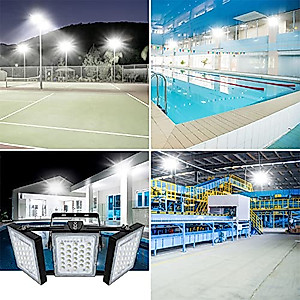 STASUN LED Flood Light Outdoor, 150W 13500lm Outdoor Lighting, 6000K Daylight White, IP66 Waterproof Outside Floodlight Exterior Security Light with 3 Adjustable Heads for Yard, Street, Parking Lot