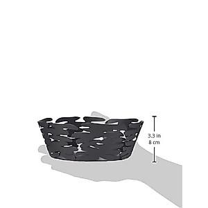 Alessi Barket Round Basket, Ø 18, black