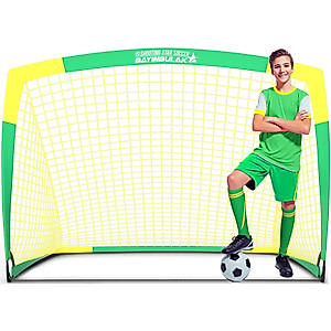 BAYINBULAK Soccer Goal Portable Soccer Net for Backyard Training 6.6'x3.3', 1 Pack