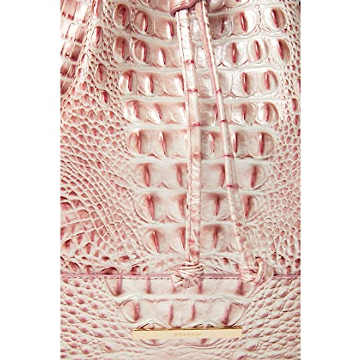 BRAHMIN Melbourne Marlowe Bucket Bag Pink Icing One Size