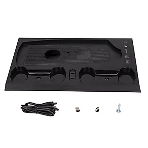 Septpenta Gaming Console Cooling Fan, Dual Fast Charge & Multi Power, 2 Magnetic Dongles, Premium Smart Chip, Dual 2800 RPM Cooling, Gp5 1510 Cooling Bracket for PS5