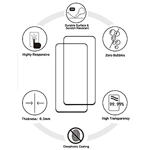 Compatible with Xiaomi Redmi K50 Gaming/Xiaomi Poco F4 GT Case Clear Slim Soft TPU Cover with Screen Protector (2 Pieces), Shock-Absorption Edge Bumper with Reinforced Corners Transparent Phone Case