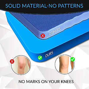 Sleek Garden Premium Thick Kneeling Pads Bath Floor Kneeler for Baby, Knee Pad Cushion for Pool | Thickest, Most Comfortable Foam Mat Kneeler for Yoga & Exercise,Waterproof (11"x17.8"x1.5, Blue)