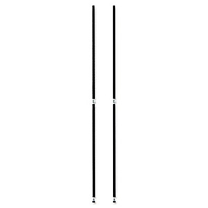 Alera Sw59po36bl Stackable Posts For Wire Shelving, 36-Inch High, Black, 4/Pack