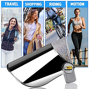 WAYCOM Sun Cap, Sun Visor Hat Silver&White - UV Protection Hat -Premium UPF 50+ Hat for Hiking, Golf, Tennis, Outdoors (White & Silver)