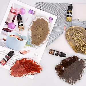 Metallic Alcohol Ink Set - 12 Metal Color Alcohol-Based Inks for Epoxy Resin Art, Painting - Concentrated Shimmer Alcohol Paint Color Dye for Resin Petri Dish Making, Yupo, Tumbler Making - 10ml Each